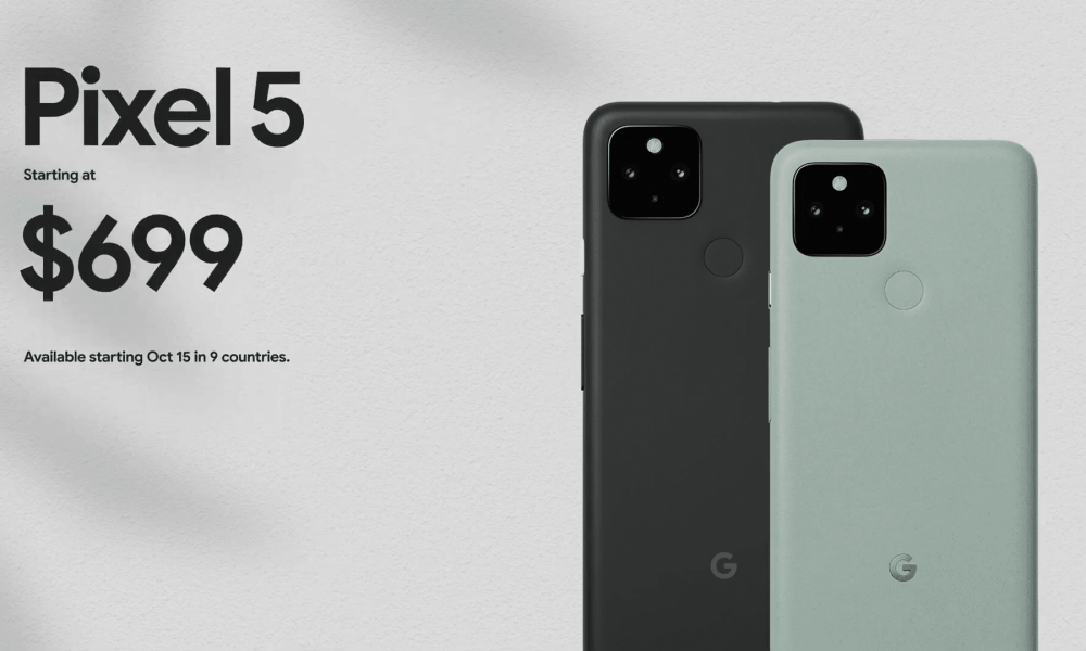 Google unveils the Pixel 5 with a price tag of $699 and packs major ...