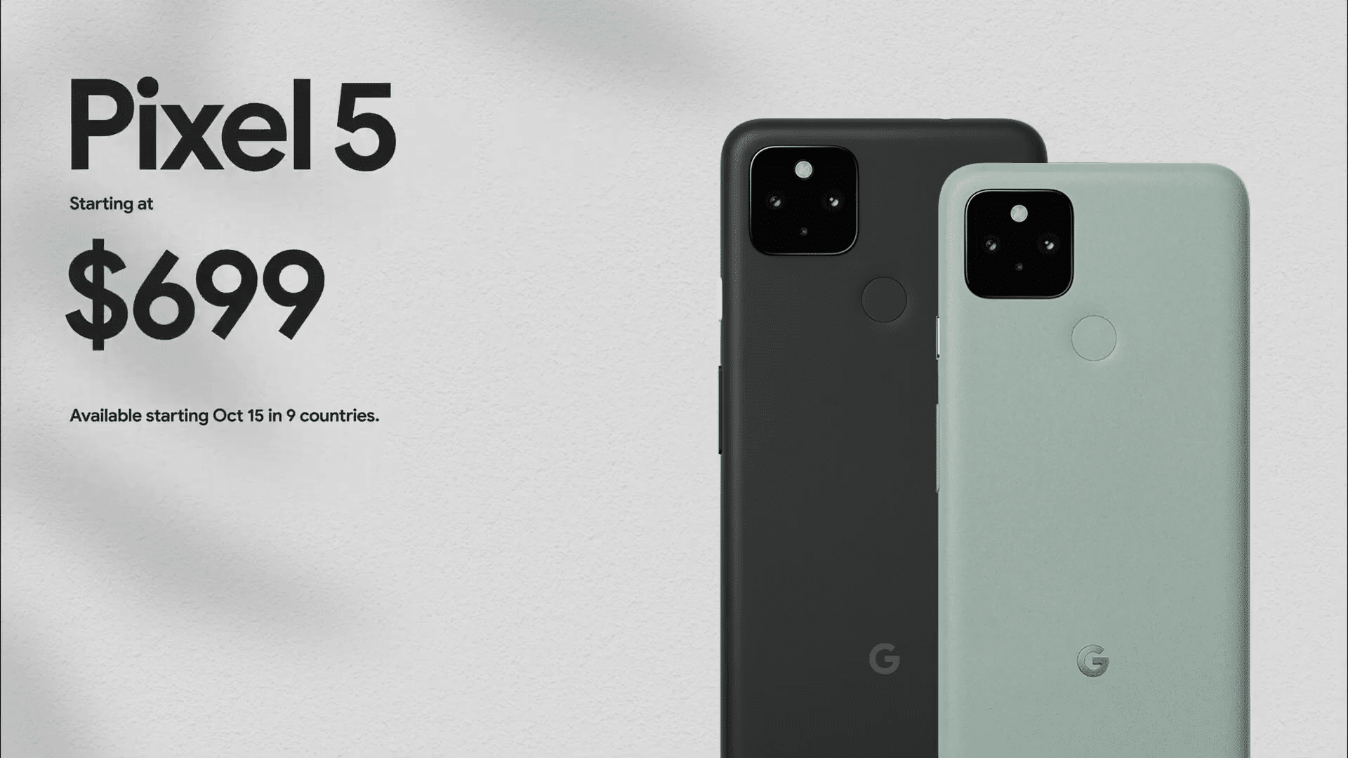Google unveils the Pixel 5 with a price tag of $699 and packs major ...